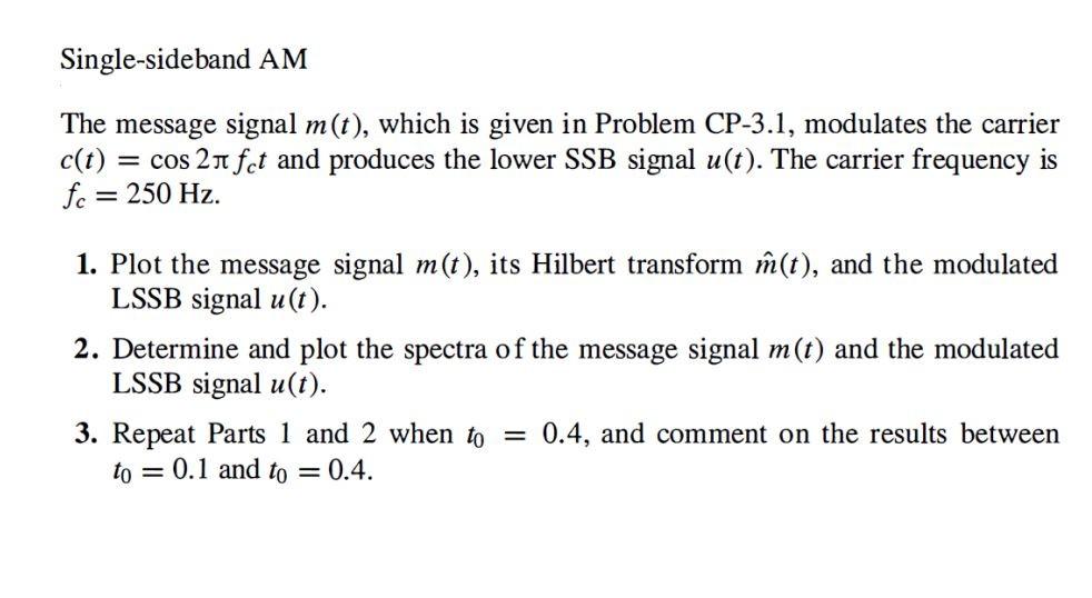 Solved The solution must be done by MATLAB and send all | Chegg.com