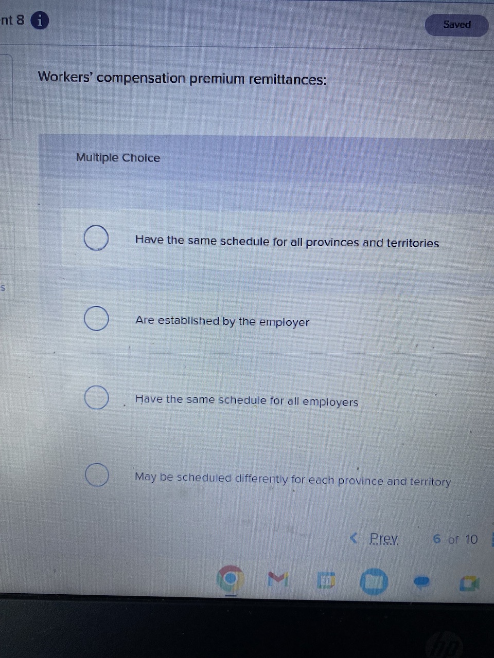 Solved Workers' compensation premium remittances:Multiple | Chegg.com