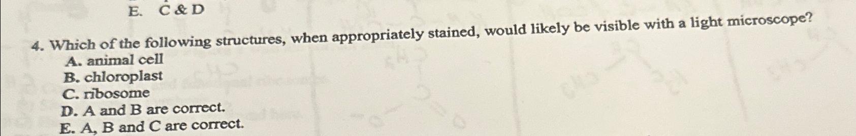Solved Which of the following structures, when appropriately | Chegg.com