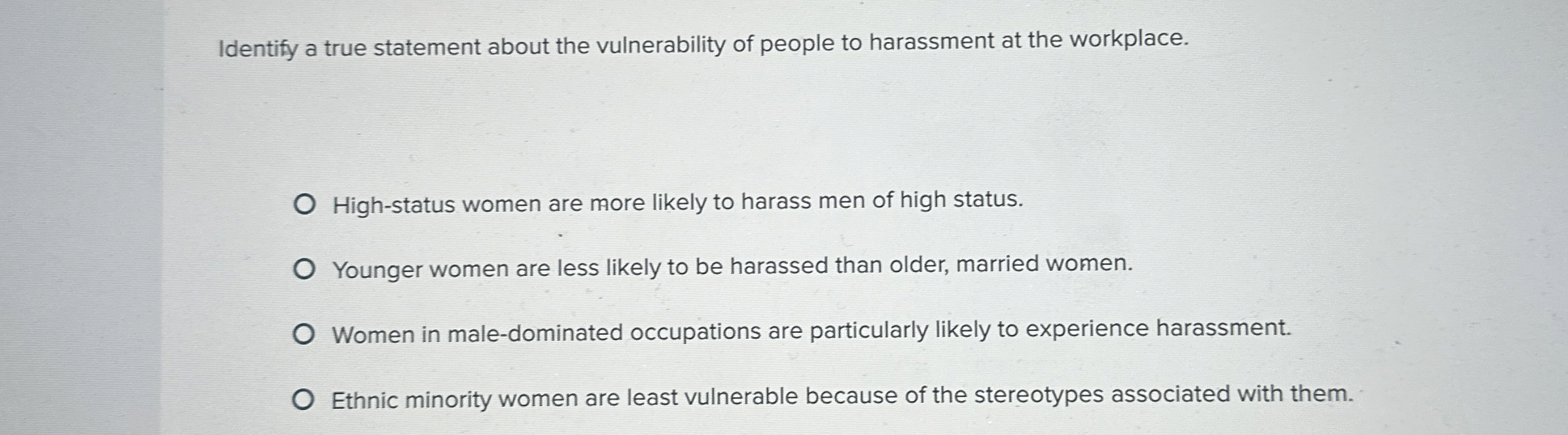 Solved Identify a true statement about the vulnerability of | Chegg.com