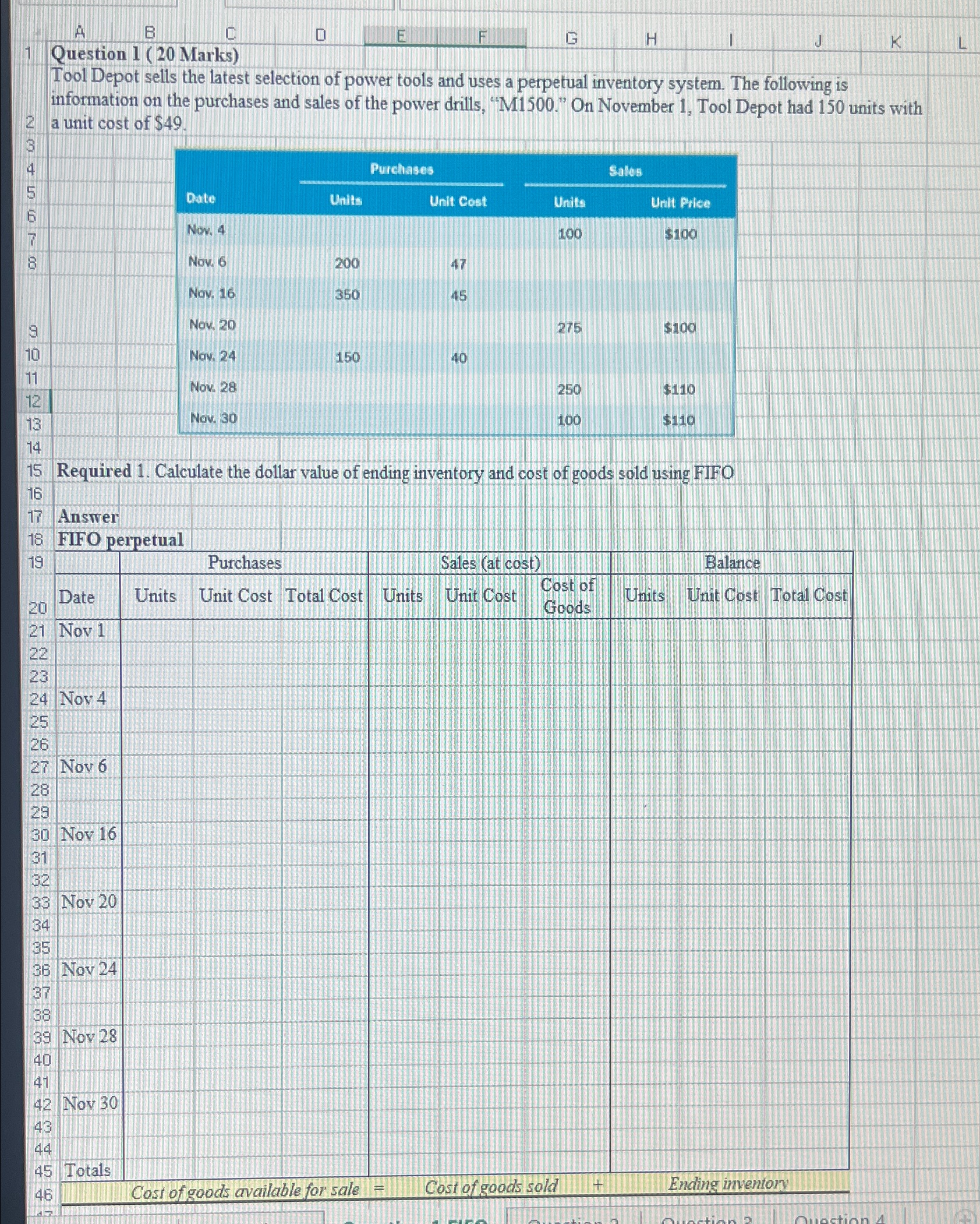 Solved Required 1. ﻿Calculate the dollar value of ending | Chegg.com
