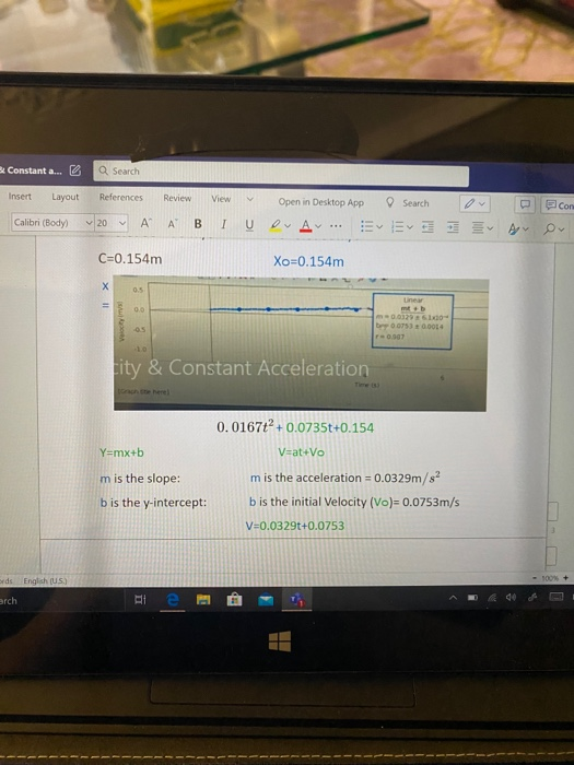 Constant Velocity and Constant Acceleration (Motion | Chegg.com