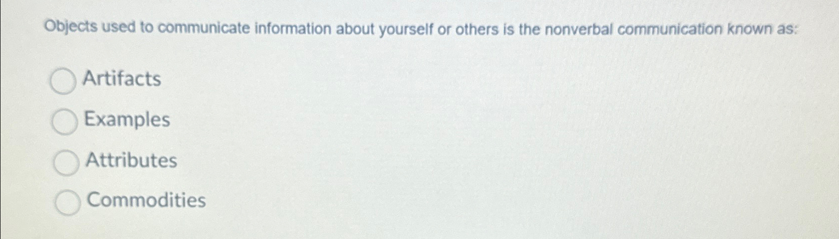 Solved Objects used to communicate information about | Chegg.com
