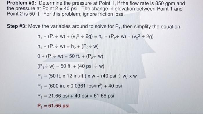 Solved Problem \#9: Determine the pressure at Point 1 , if | Chegg.com