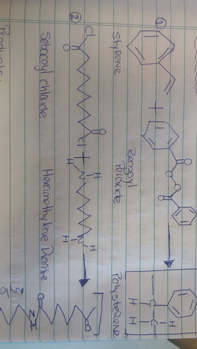 Solved Benoy! styrene Peroxide н Н Polysterene Sebacoyl | Chegg.com