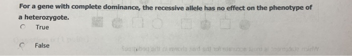 Solved DOGO Which statement is most accurate for the trait | Chegg.com