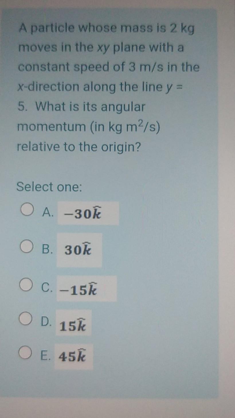 Solved A particle whose mass is 2 kg moves in the xy plane | Chegg.com