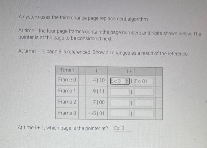 Solved A system uses the third-chance page replacement | Chegg.com