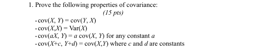 Solved Prove the following properties of | Chegg.com