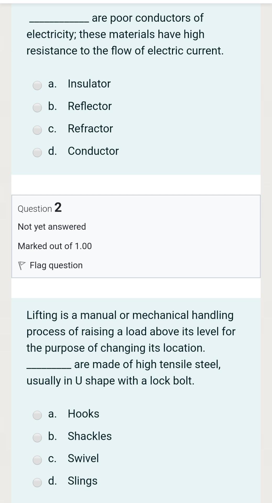 Solved are poor conductors of electricity; these materials | Chegg.com