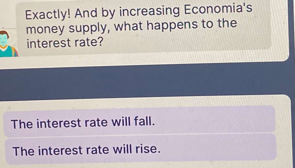 Solved Exactly! And by increasing Economia's money supply, | Chegg.com