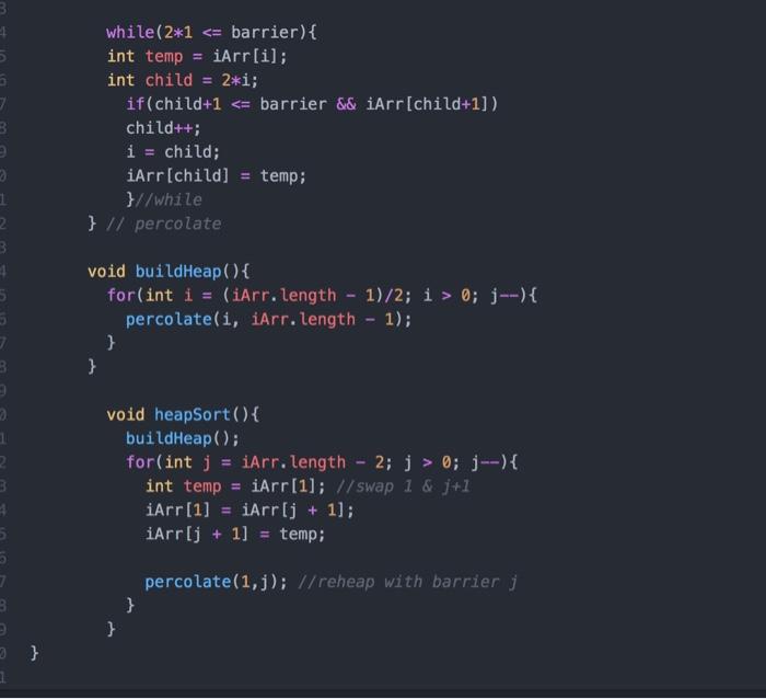 Solved Modification the HeapSort on Integers to be HeapSort | Chegg.com
