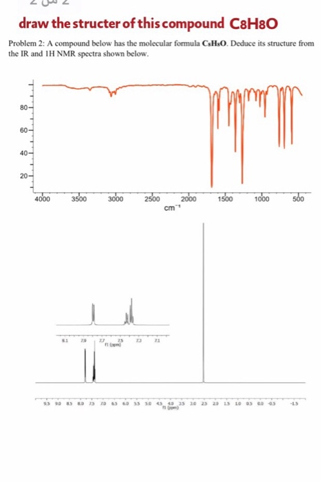 Solved 22 draw the structer of this compound C8H80 Problem | Chegg.com