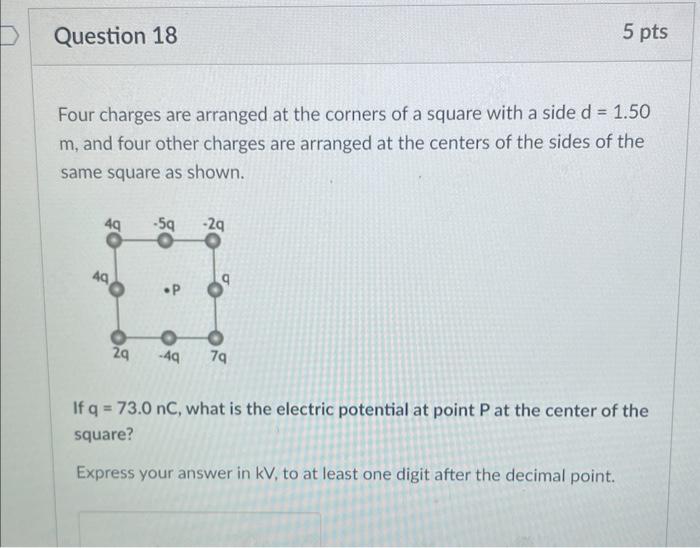 Solved A total charge of +70.0nC is uniformly distributed | Chegg.com