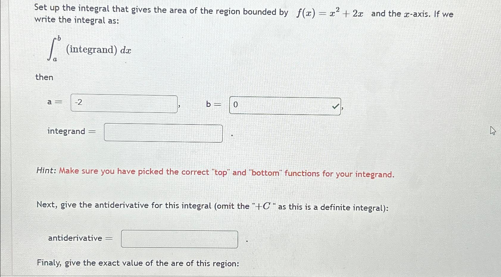 Solved Set up the integral that gives the area of the region | Chegg.com