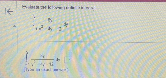 Solved Evaluate the following definite integral. | Chegg.com