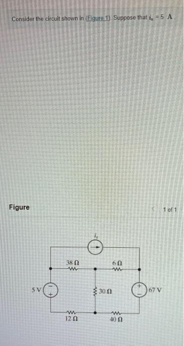 Solved Find power in the 5A source using mesh current | Chegg.com
