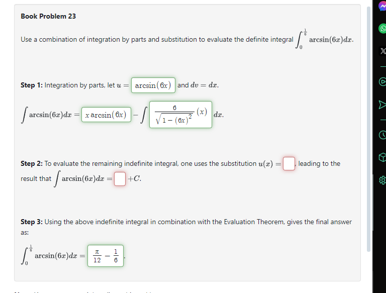 Solved Book Problem 23Use a combination of integration by | Chegg.com