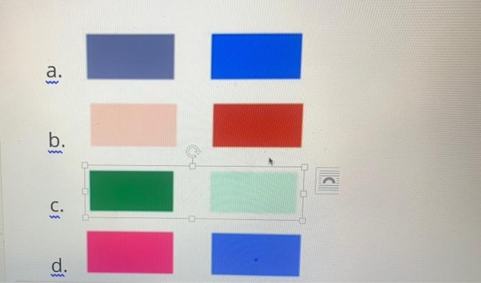 Solved Differentiating Between Hue, Saturation, and | Chegg.com