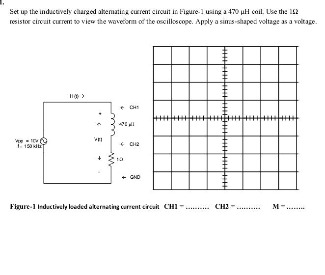 Set up the inductively charged alternating current | Chegg.com