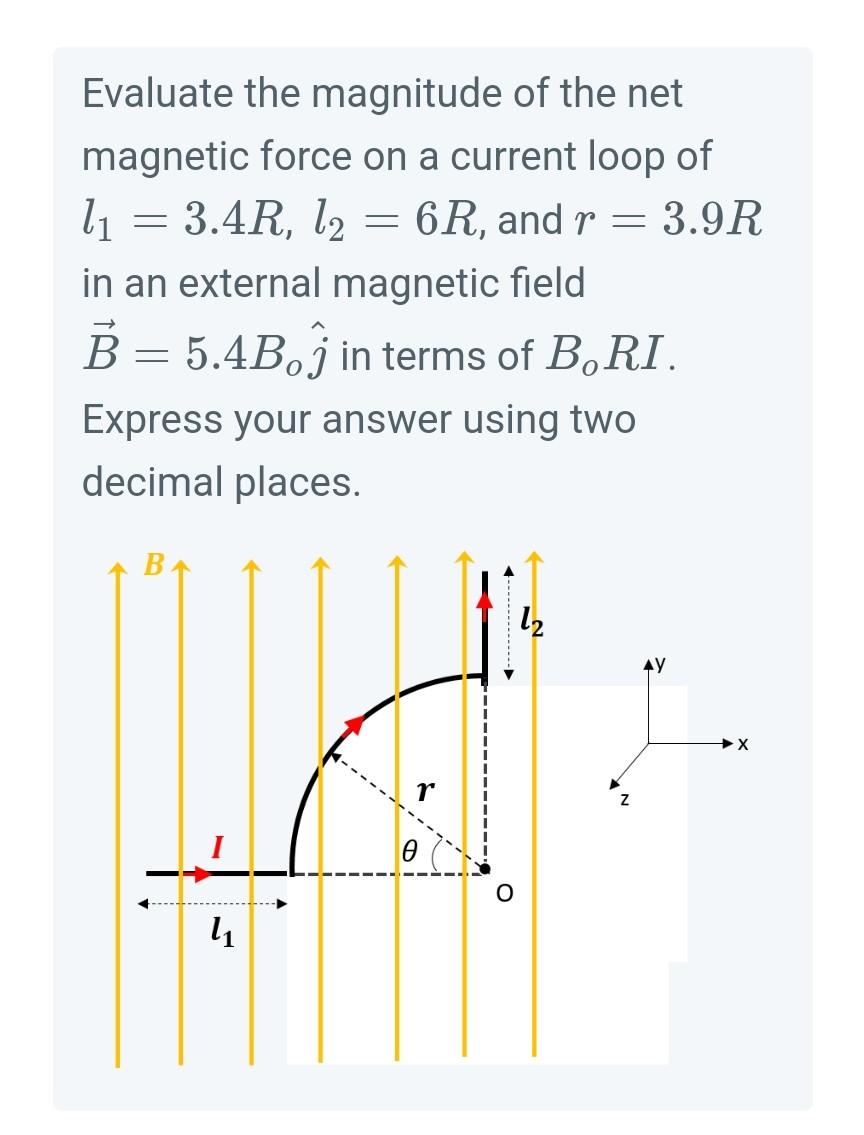 Solved Evaluate the magnitude of the net magnetic force on a | Chegg.com