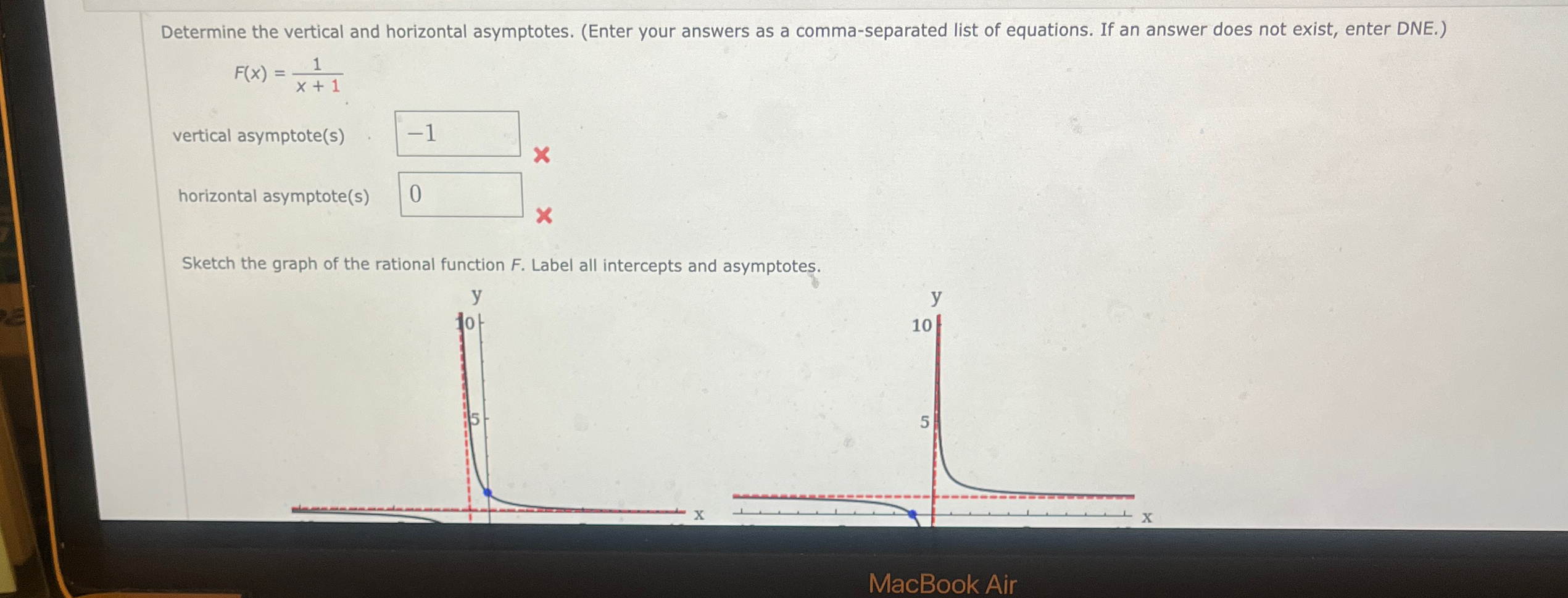 Solved Determine the vertical and horizontal asymptotes. | Chegg.com