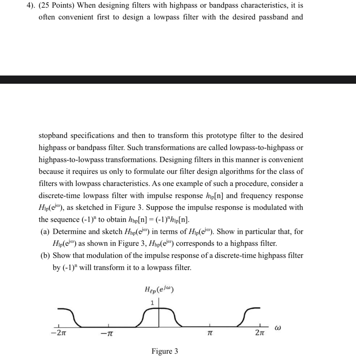 . (25 ﻿Points) ﻿When designing filters with highpass | Chegg.com