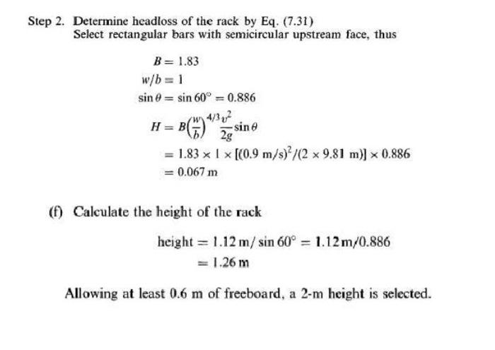 Solved Screen Design Design a coarse screen and calculate | Chegg.com