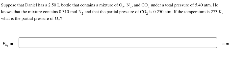 Solved Suppose that Daniel has a 2.50L ﻿bottle that contains | Chegg.com
