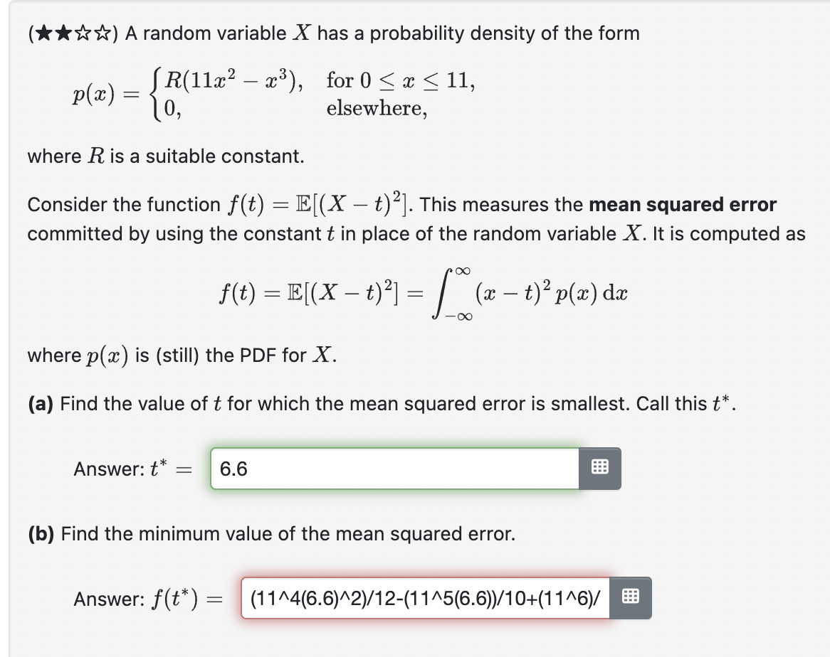 Solved p(x)={R(11x2-x3), for 0≤x≤11,0, elsewhere where R ﻿is | Chegg.com