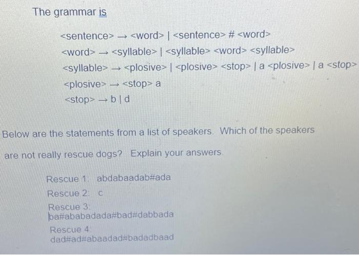 Solved sentence → word ∣