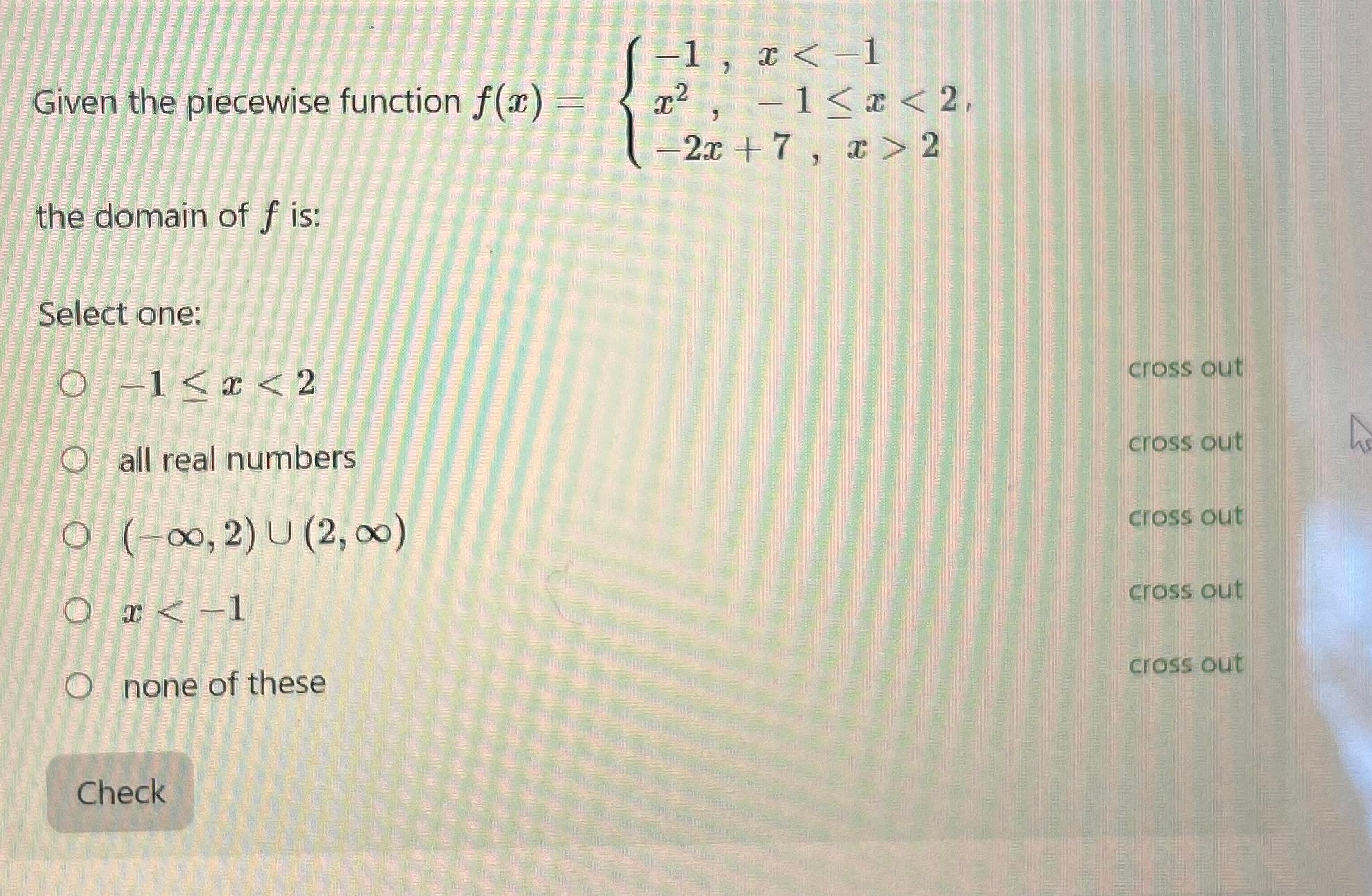 Solved Given the piecewise function | Chegg.com