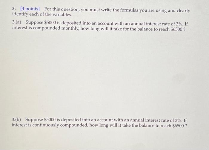 Solved 3 4 Points For This Question You Must Write The 