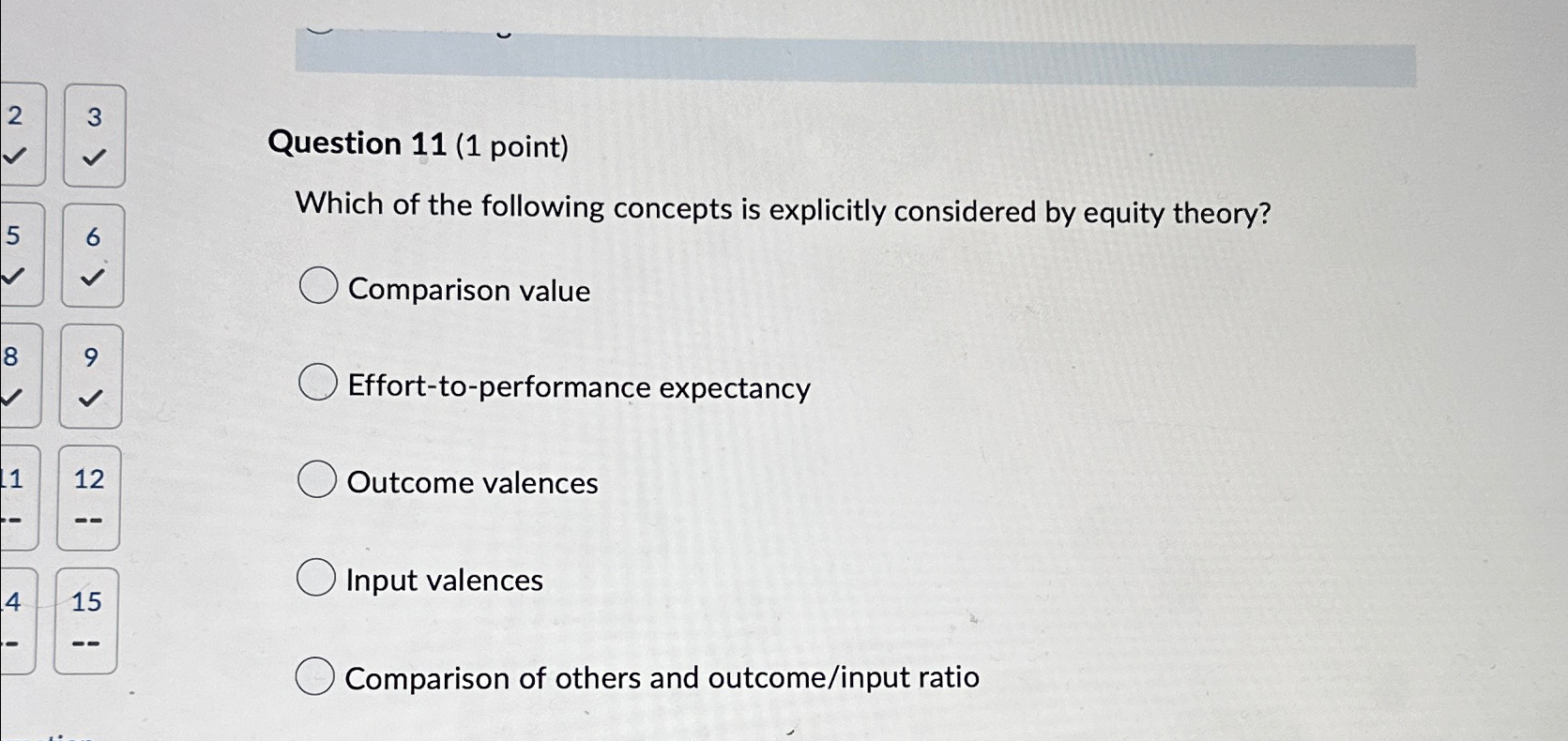 Solved 2,3 , ﻿Question 11 (1 ﻿point) ﻿Which of the | Chegg.com