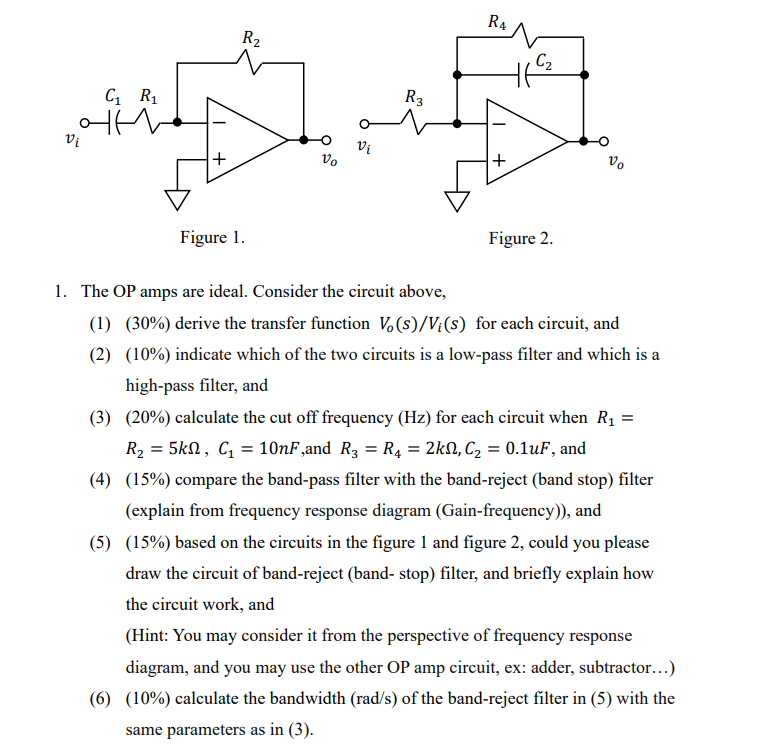 Solved The OP amps are ideal. Consider the circuit | Chegg.com