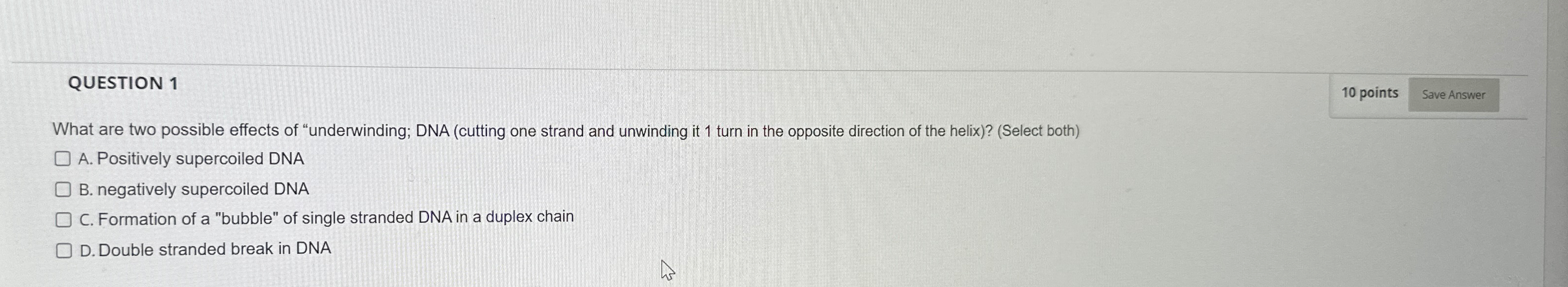 Solved QUESTION 110 ﻿pointsWhat are two possible effects of | Chegg.com