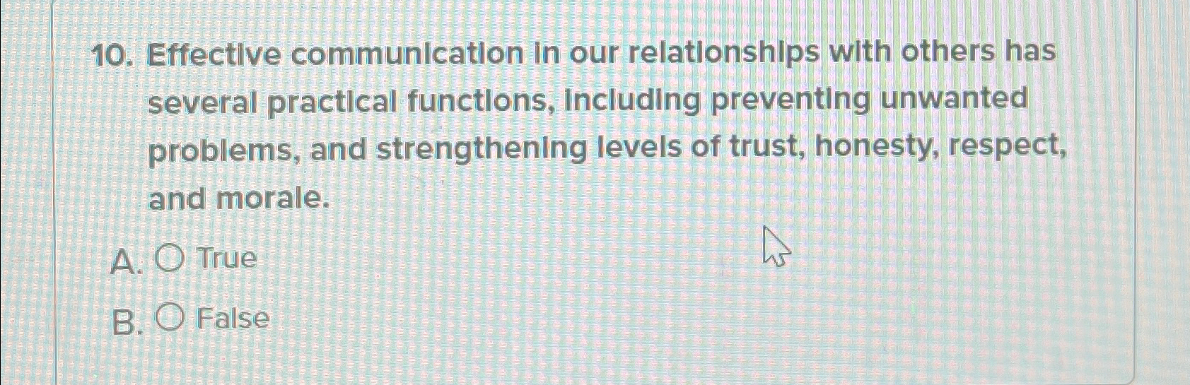 Solved Effective communication in our relationships with | Chegg.com