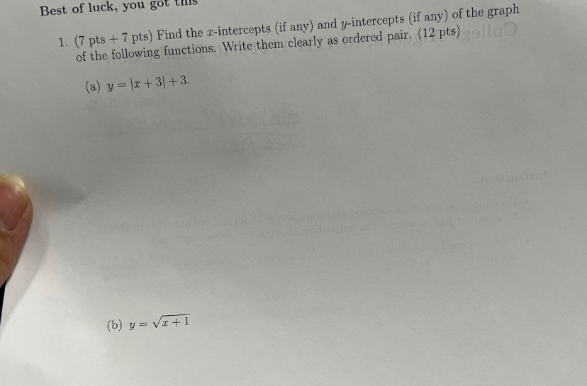 Solved Best of luck, you got tims( 7pts+7pts ) ﻿Find the | Chegg.com
