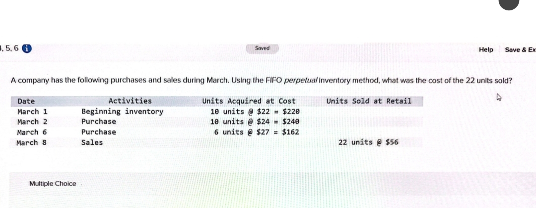 Solved , 5,6HelpSave & ExA company has the following | Chegg.com