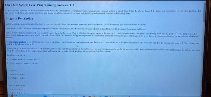 Solved CSc 3320: System Level Programming, homework 3 Hi a | Chegg.com