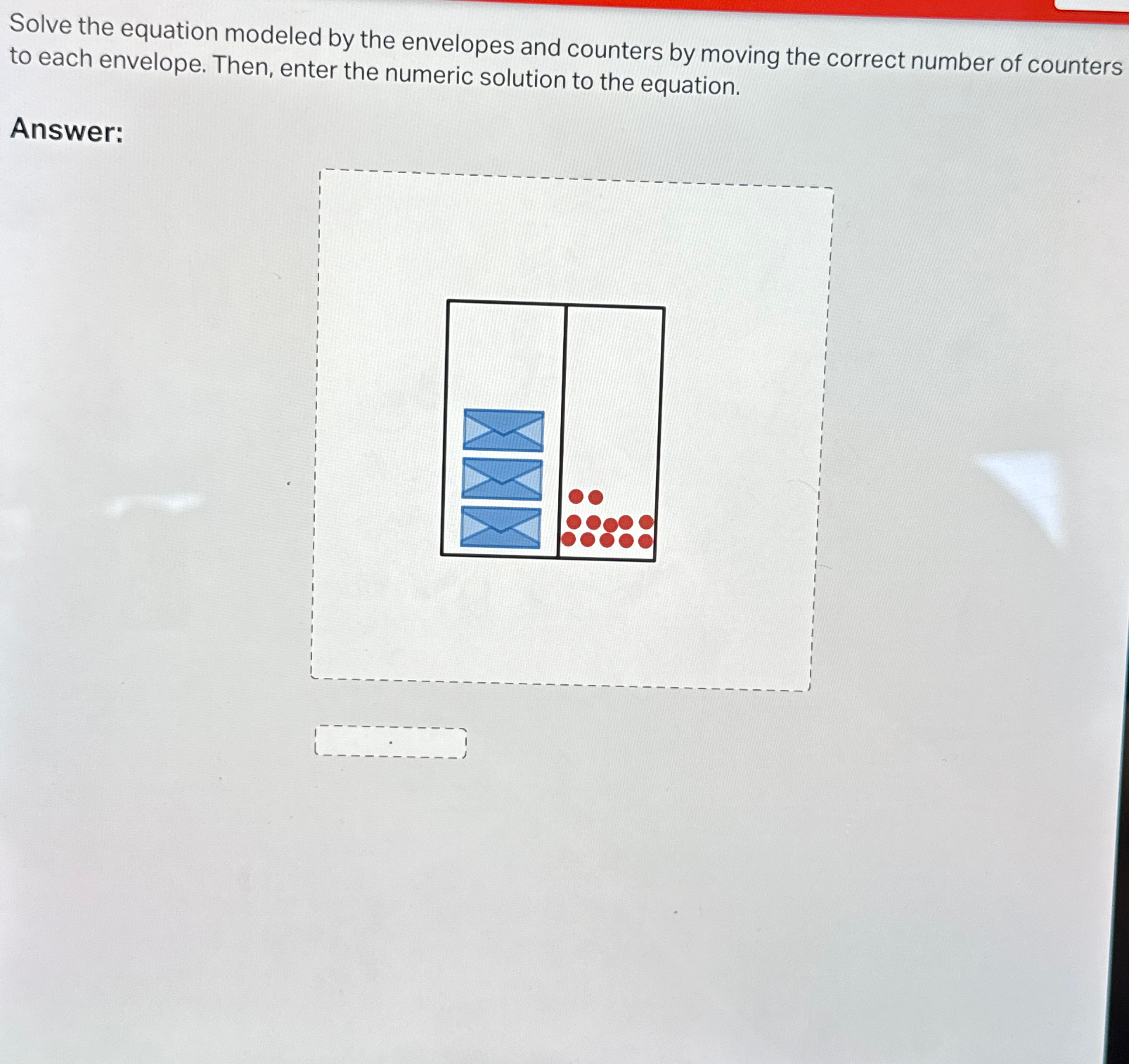 Solved Solve the equation modeled by the envelopes and | Chegg.com