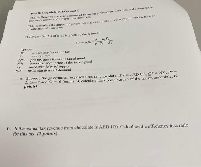 Solved 7 O P Part B 10 Points Clo 4 And 6 Clo 4 