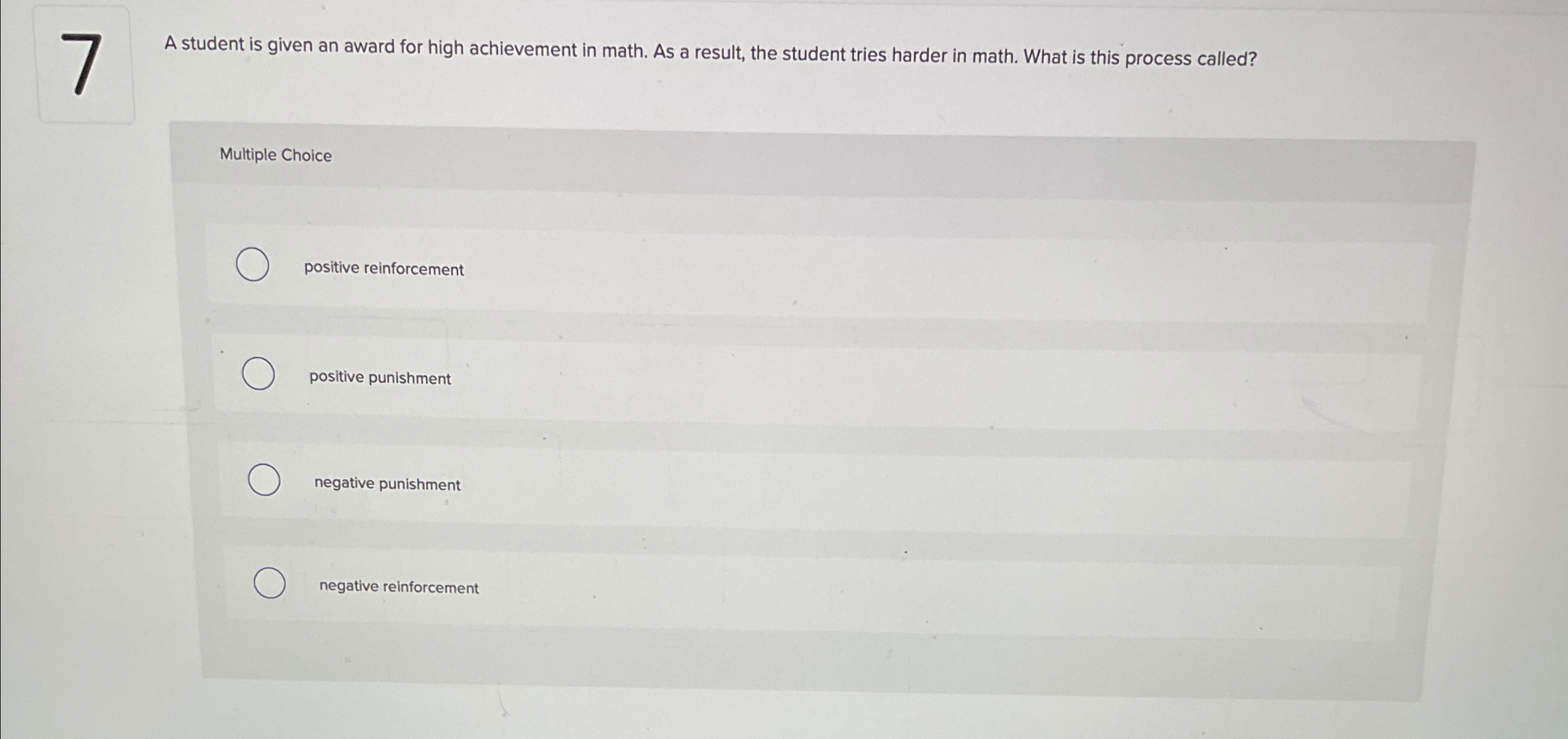 Solved A student is given an award for high achievement in | Chegg.com