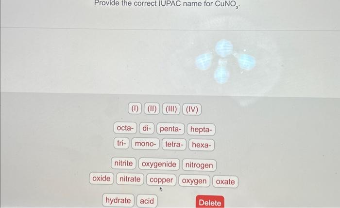 Solved (I) (II) (III) (IV) penta- tetra- mono- hepta- tri- | Chegg.com