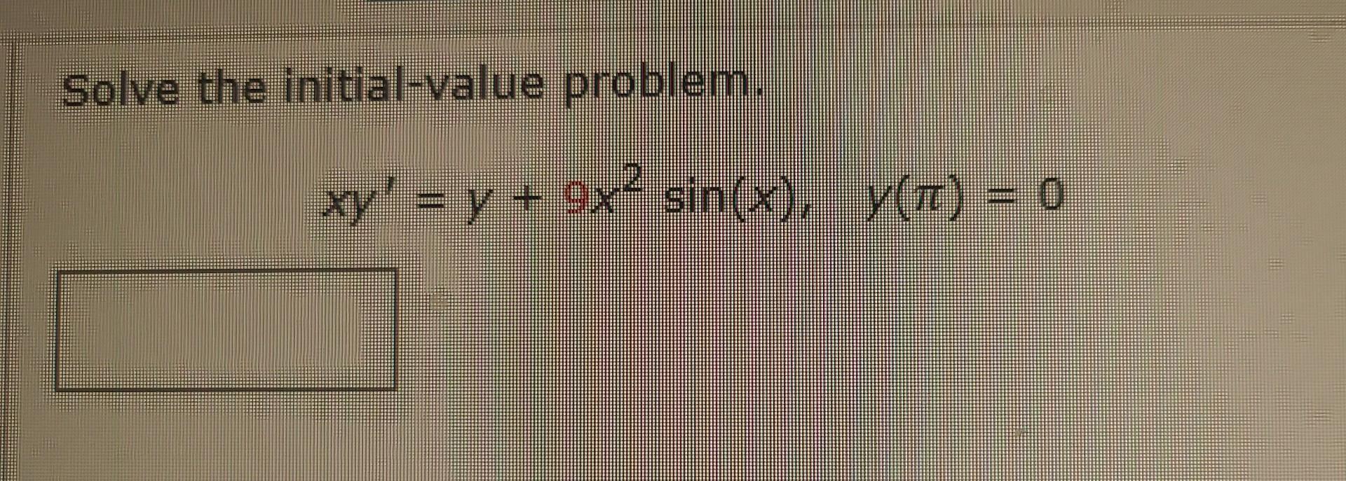Solved Solve the initial-value problem. | Chegg.com