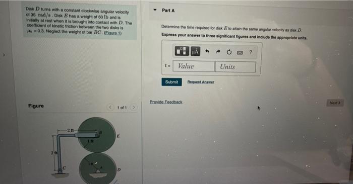 Solved Part A Oink D turns with a constant clockwise angular | Chegg.com