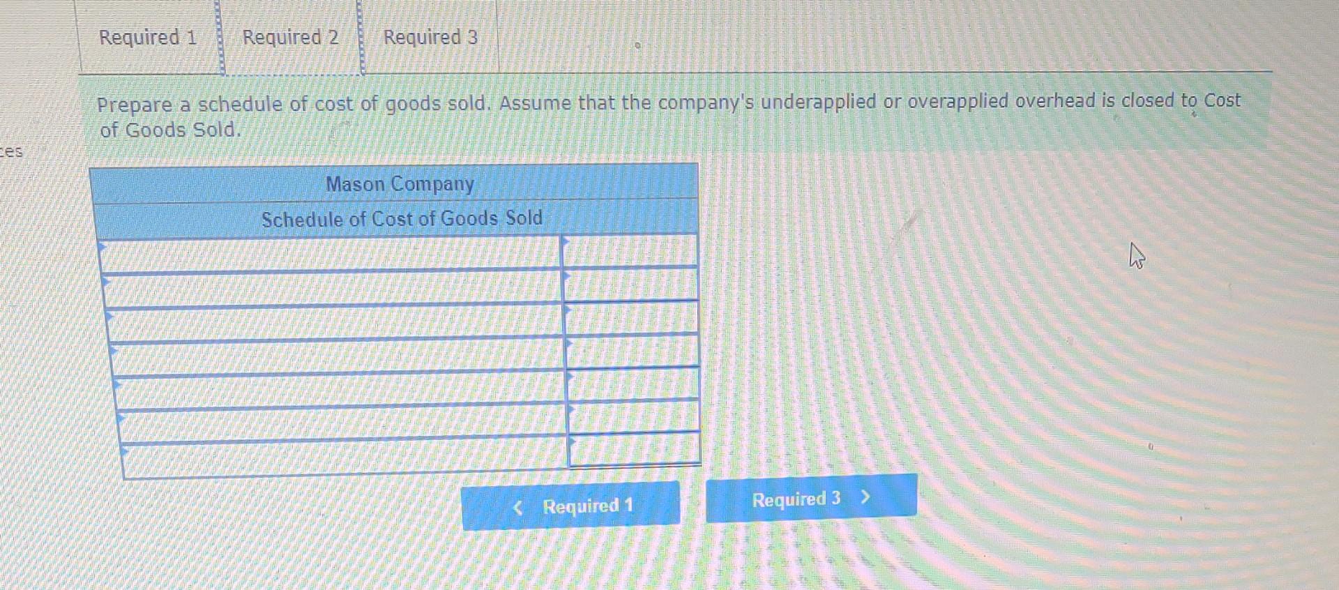 Solved Exercise 3-6 (Algo) Schedules of Cost of Goods | Chegg.com