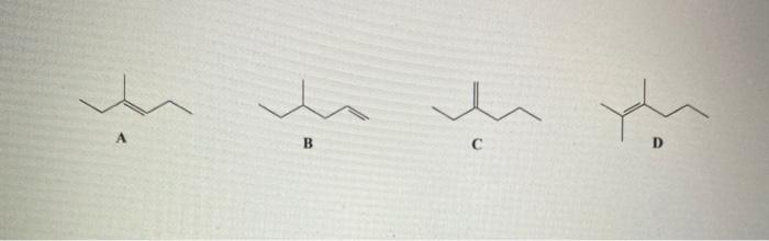 Solved organic chemistry: rank the compounds by stability. | Chegg.com