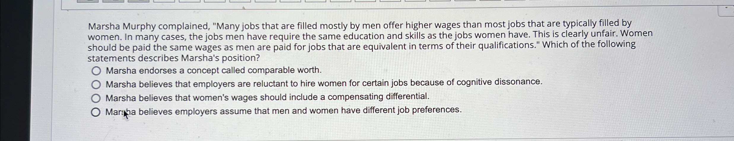 Solved Marsha Murphy complained, "Many jobs that are filled | Chegg.com