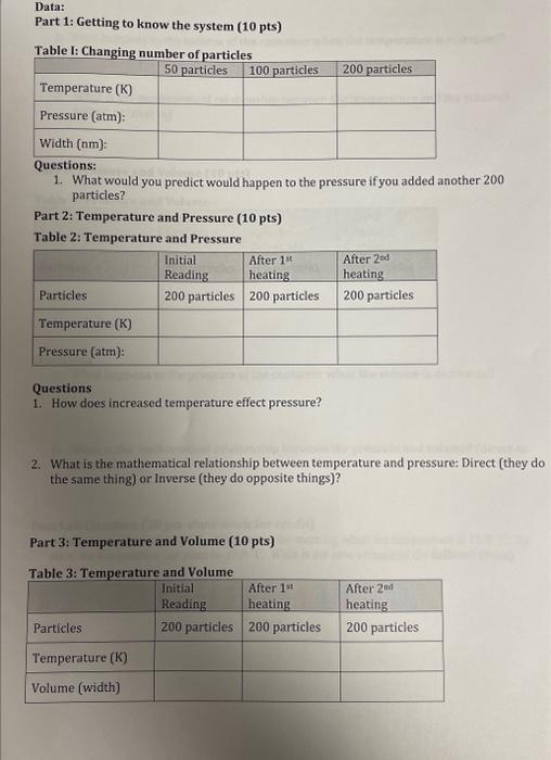Data: Part 1: Getting to know the system (10 pts) | Chegg.com